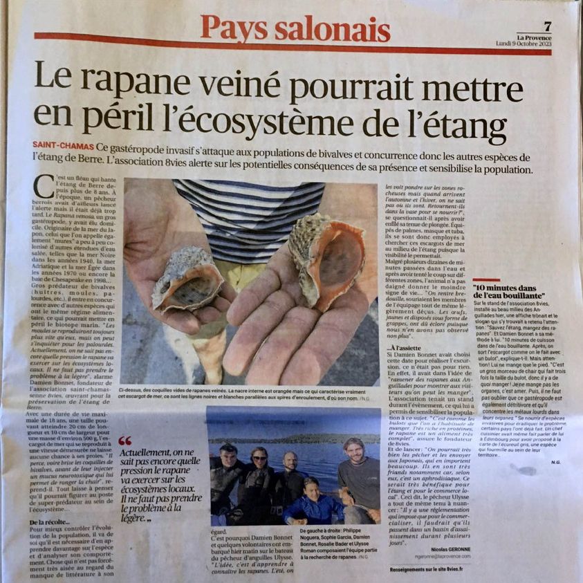 Pour un plan de gestion du Rapane dans l’étang – Sous la surface de l ...